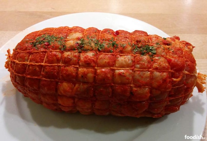 Sappige kiprollade uit de oven